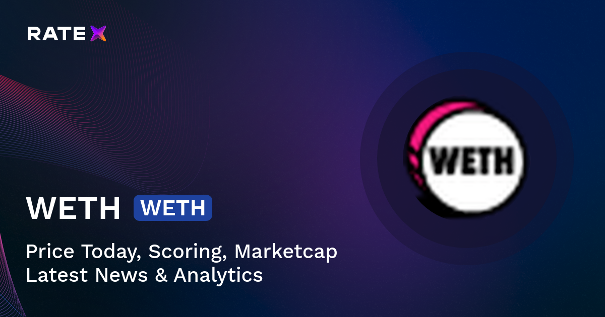 WETH Price, Scoring, Latest News & Charts | RateX
